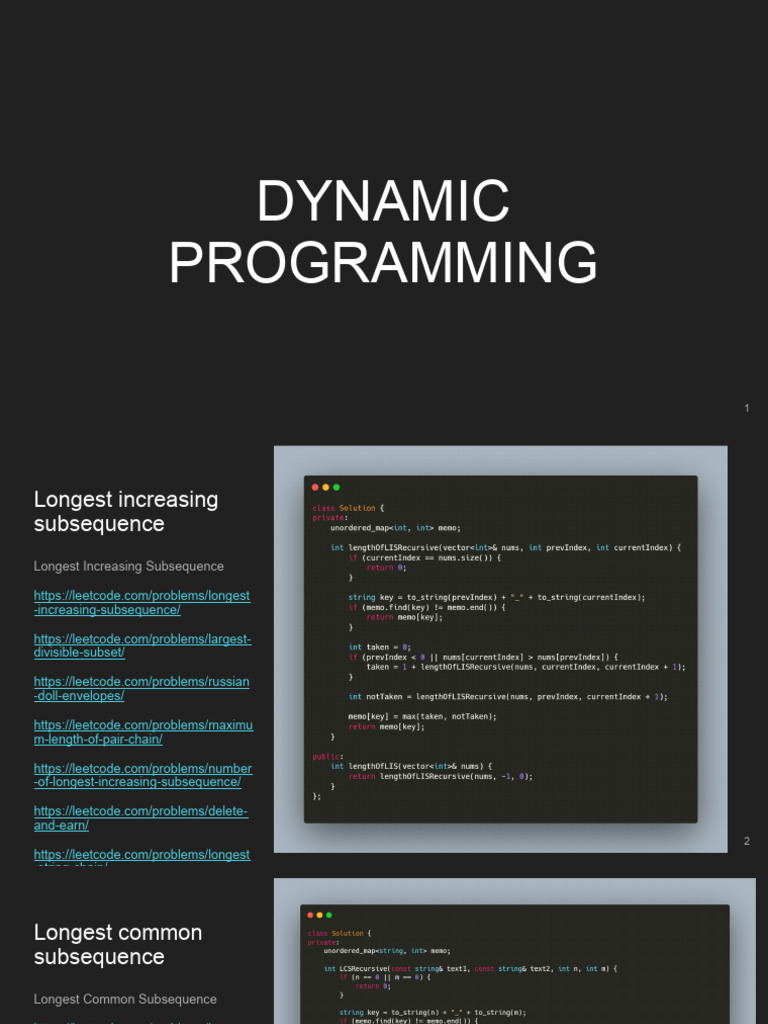 Dynamic Programming Complete | PDF | Matrix (Mathematics) | Mathematics Dynamic Programming Complete | PDF | Matrix (Mathematics) | Mathematics