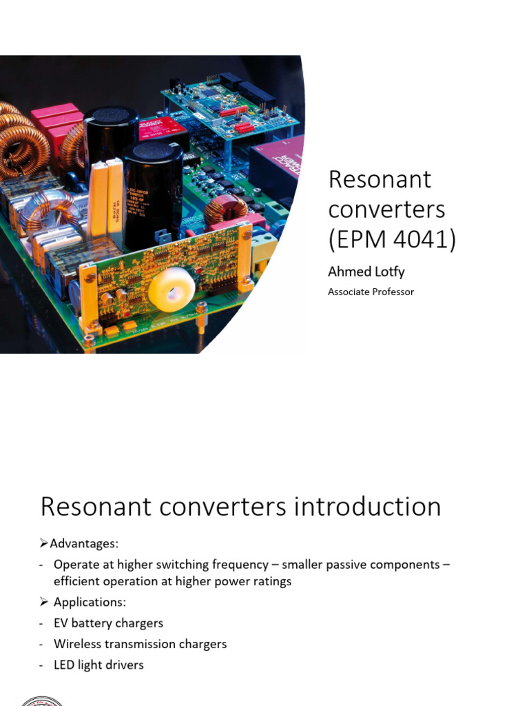 Lec1 Resonance | Download Free PDF | Power Electronics | Resonance