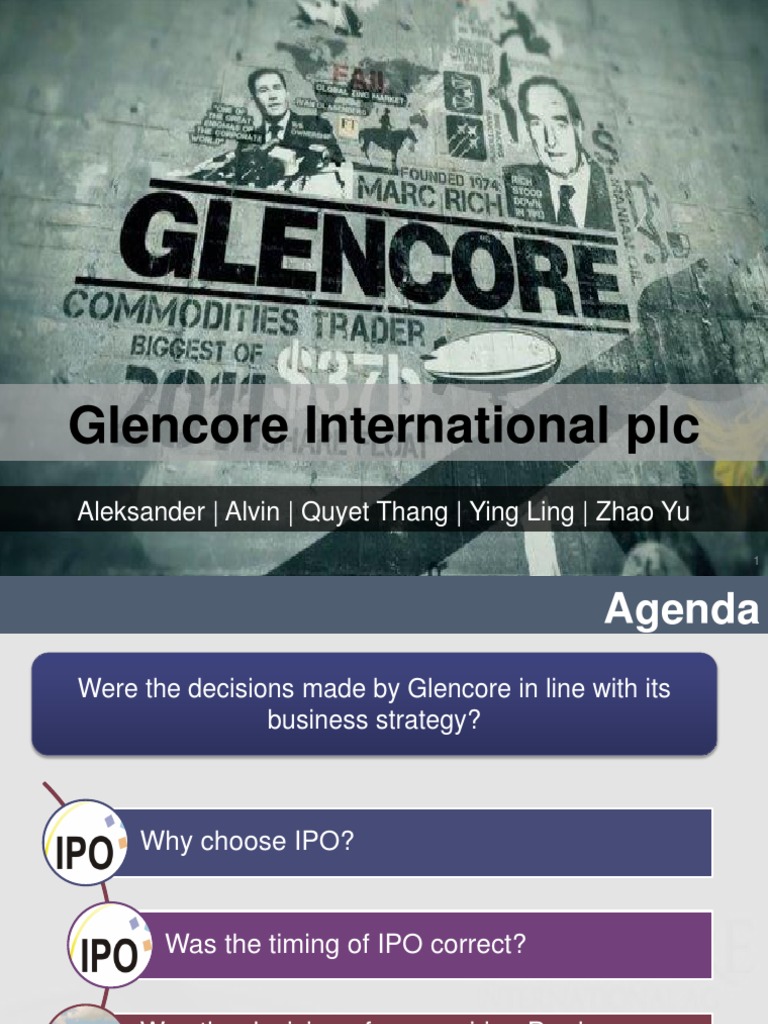 Glencore IPO Strategy and Performance | PDF | Glencore | Capital Structure
