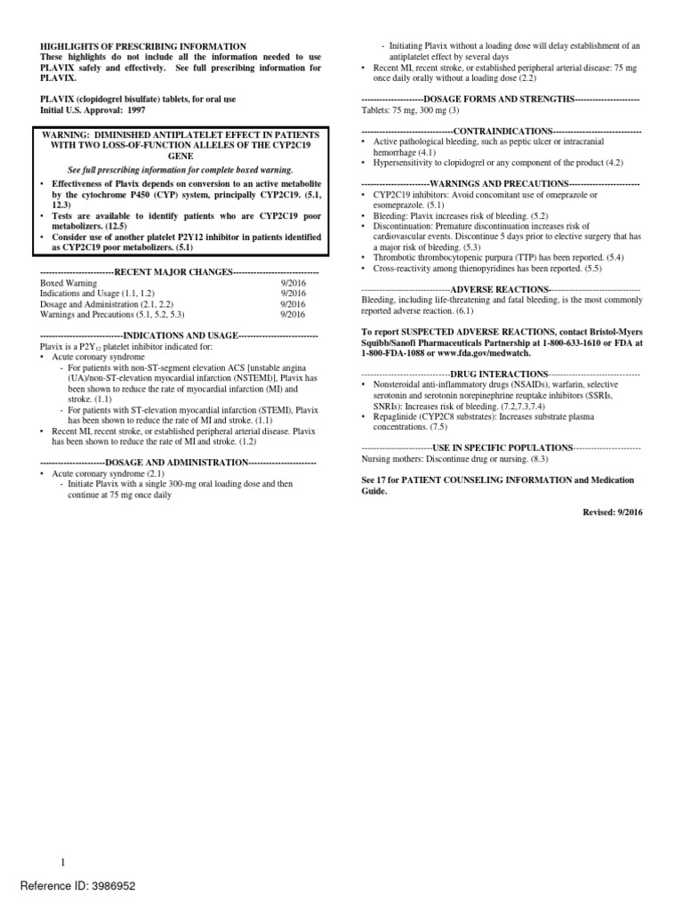 See Full Prescribing Information For Complete Boxed Warning | PDF | Myocardial Infarction ...