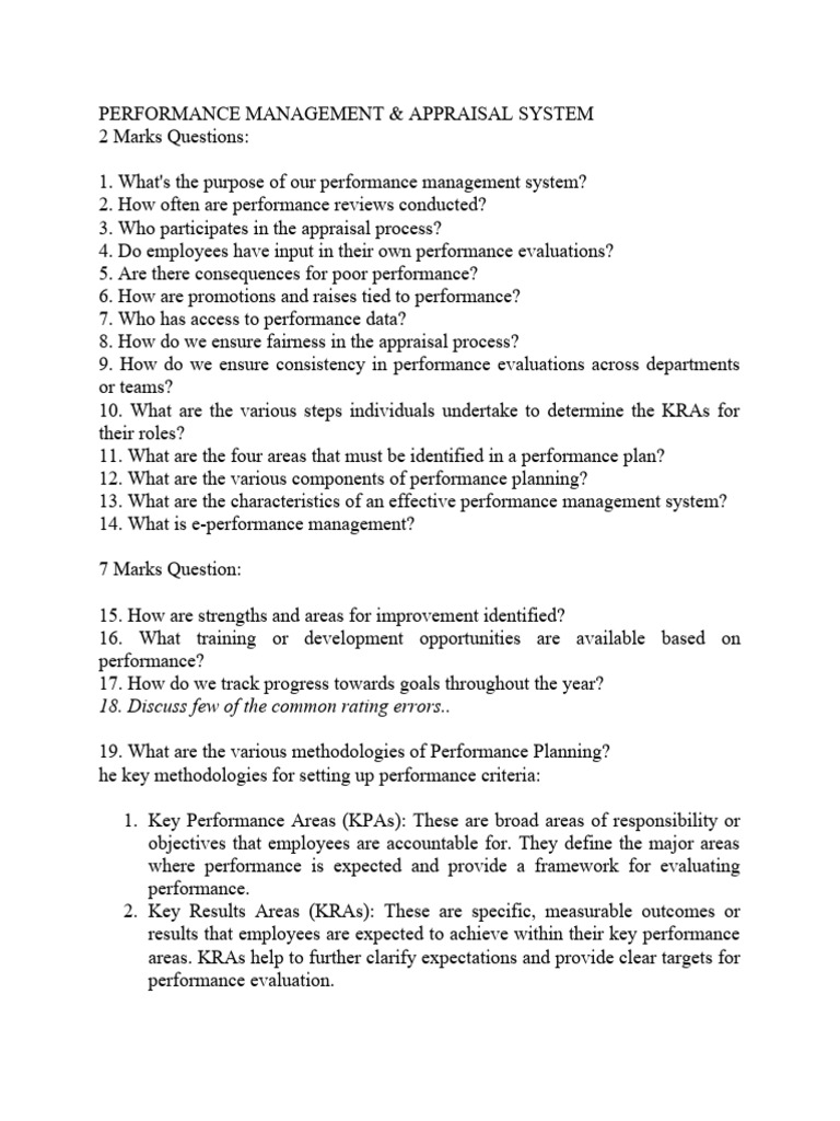 PMAS | PDF | Performance Appraisal | Goal