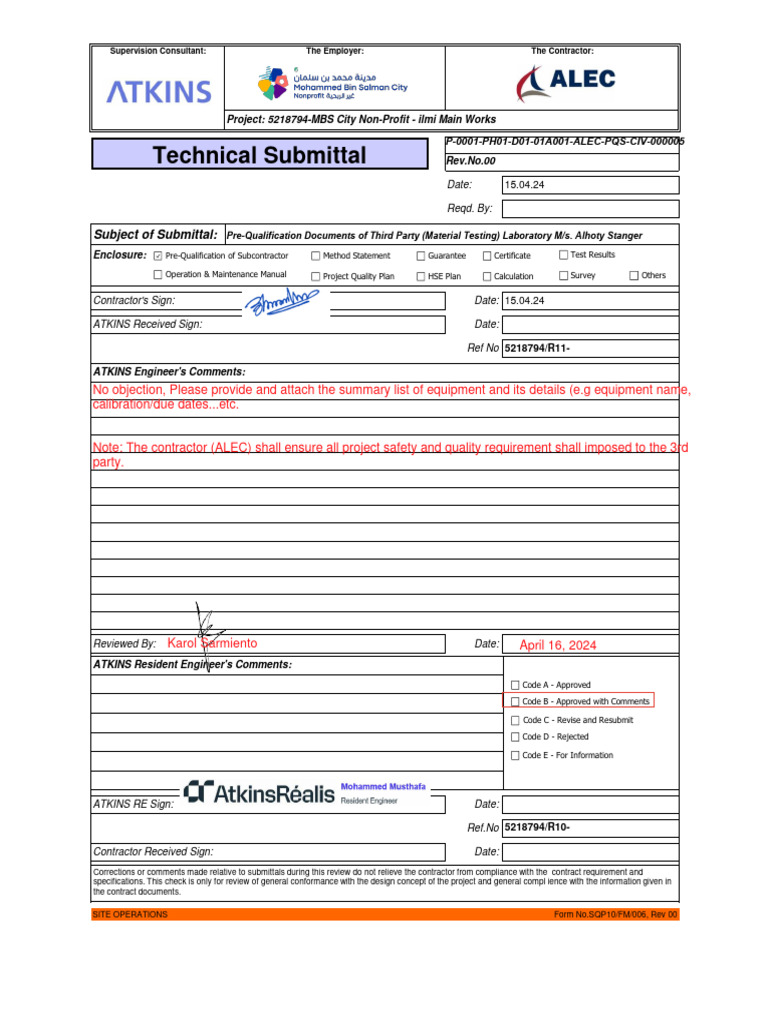 P-0001-Ph01-D01-01a001-Alec-Pqs-Civ-000005-00 B | PDF | Concrete ...