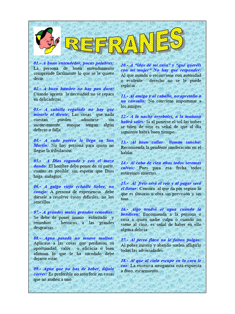REFRANES | PDF