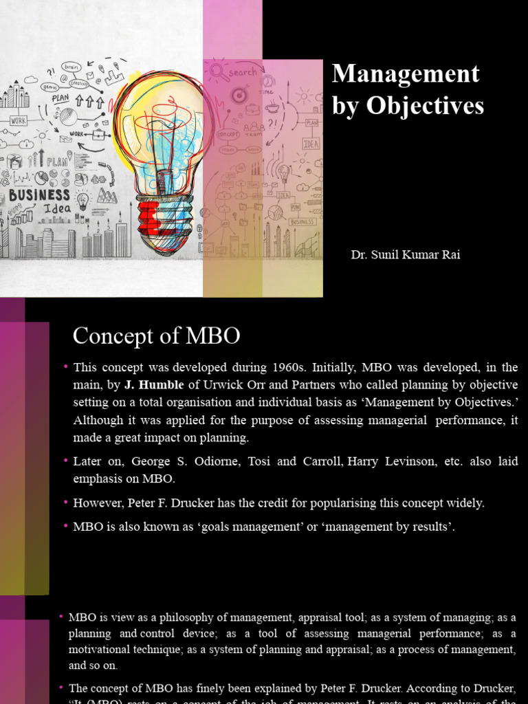 Management by Objectives | PDF | Goal | Psychology