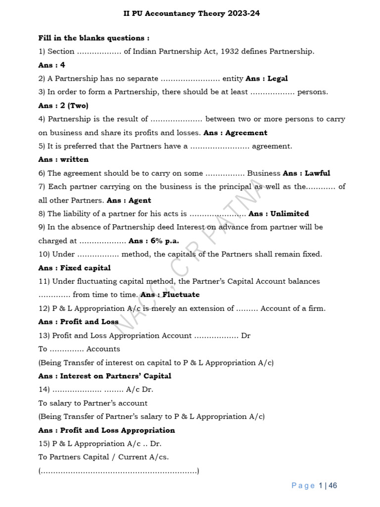 Accountancy Theory | PDF | Balance Sheet | Revenue