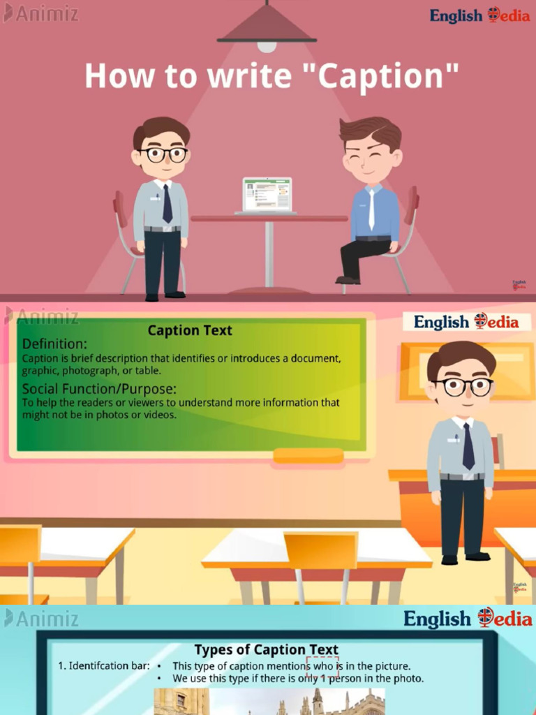 Materi Caption Text | PDF