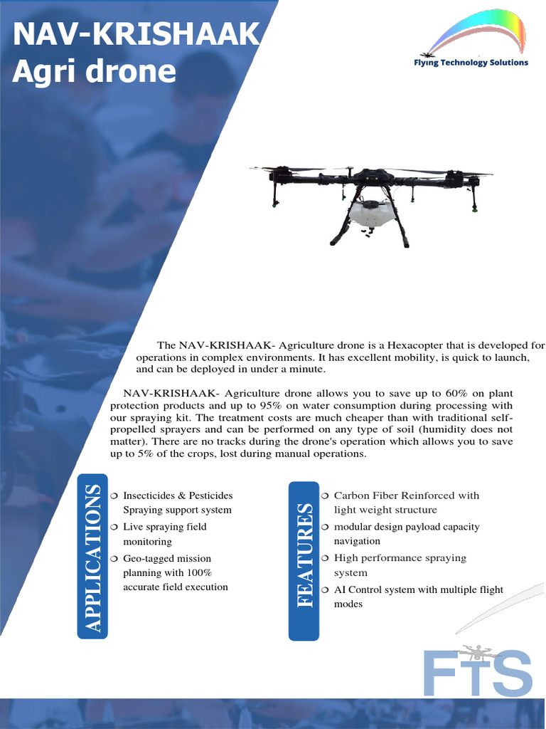 Nav Krisak Drone | PDF | Unmanned Aerial Vehicle | Agriculture