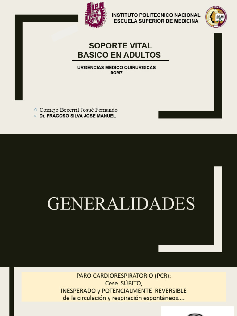 BLS Urgnencias JFCB Def | PDF | Reanimación cardiopulmonar ...