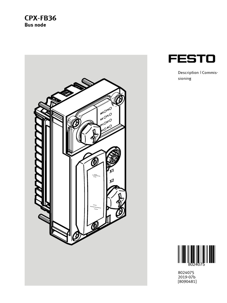 FESTO CPX-FB36 - EthernetIP-ModbusTCPIP | PDF | Computer Network | Network Switch