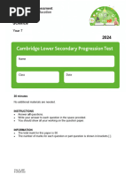 Year 7 Geography Test Questions | PDF | Geography | Earth Sciences