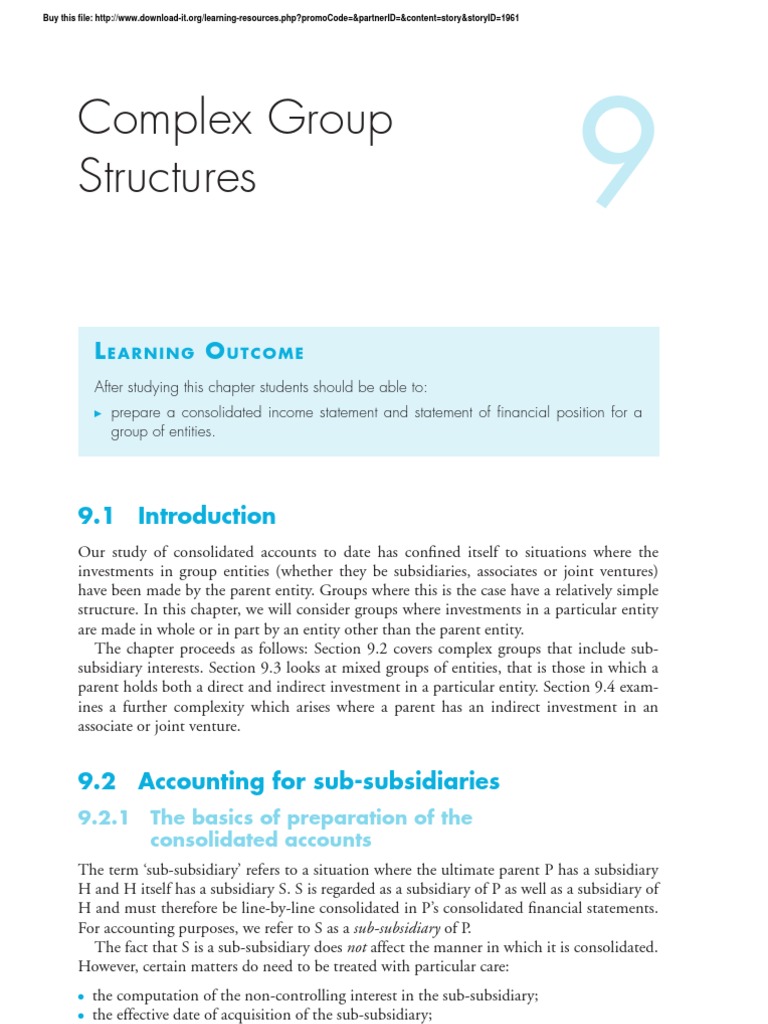 Pages From Chapter 9 Complex Group Structures | PDF | Goodwill ...