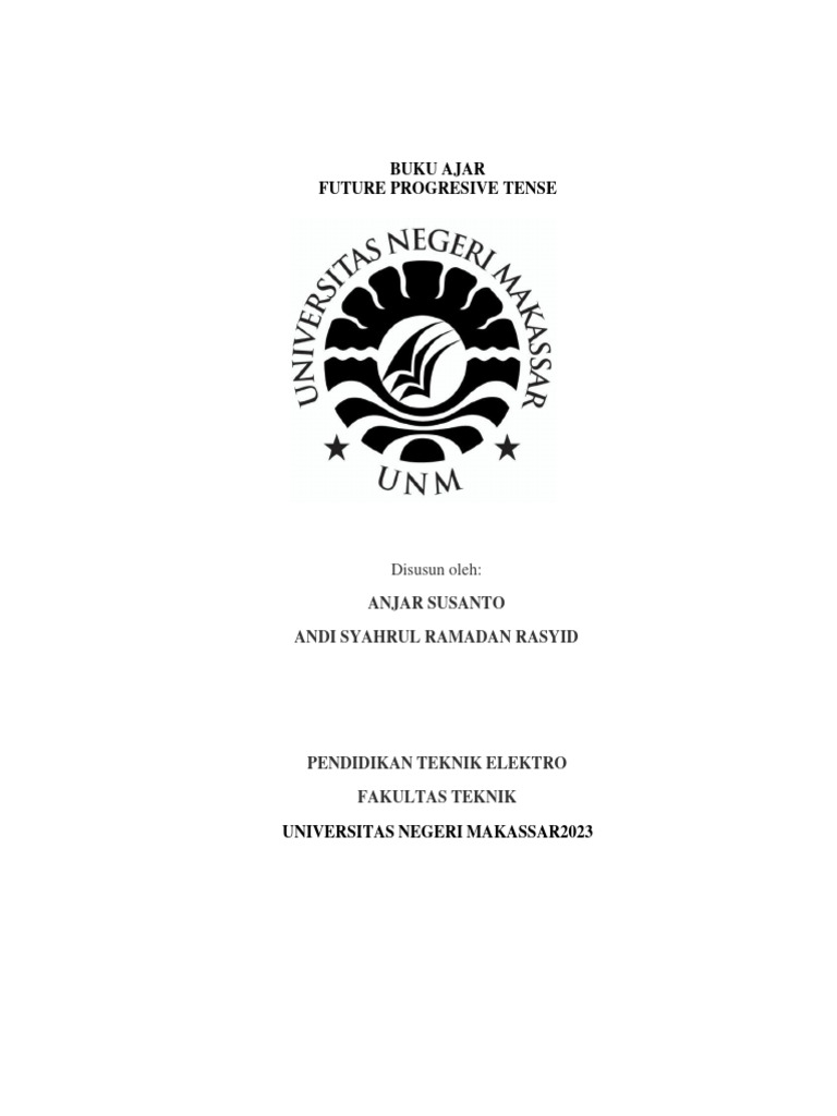 Buku Ajar Future Progresive Tense | PDF