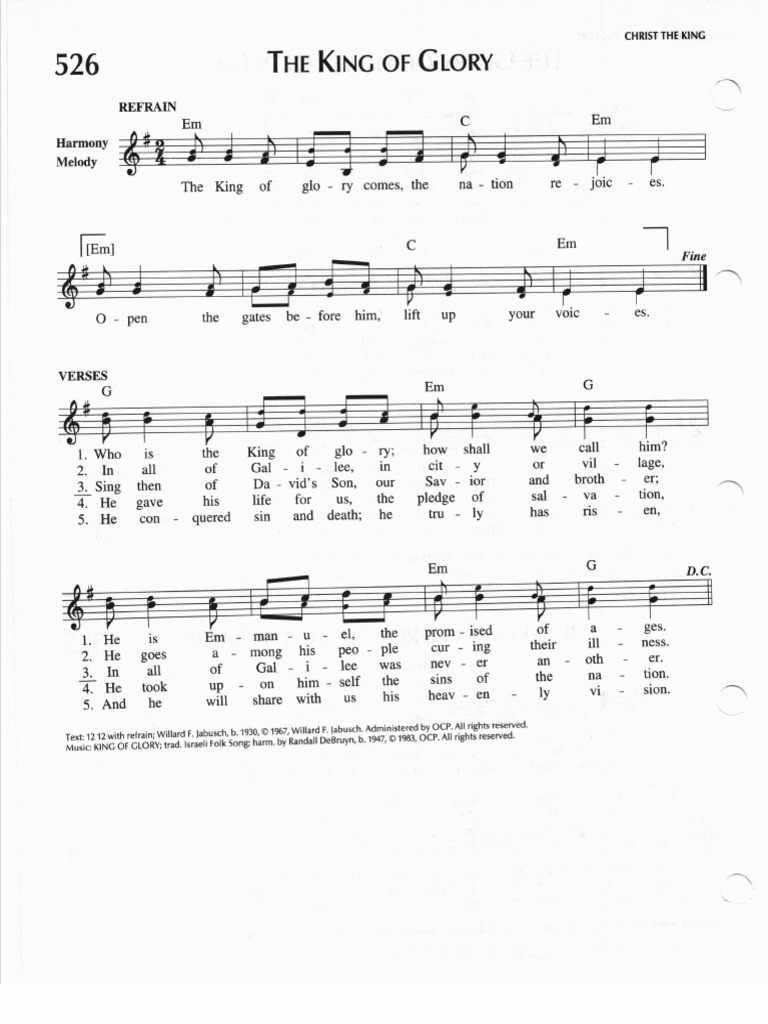 The King of Glory | PDF