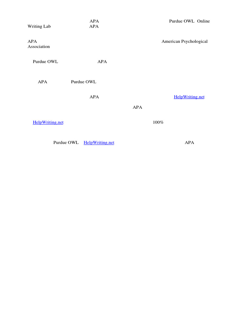 Purdue Owl Apa Formatting | PDF | Apa Style | Citation