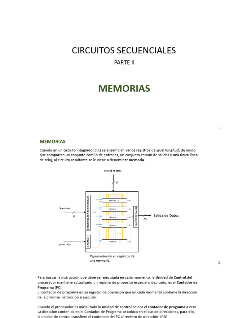 Tema 5. Parte II Memorias | PDF | Memoria de acceso aleatorio | Memoria dinámica de acceso aleatorio