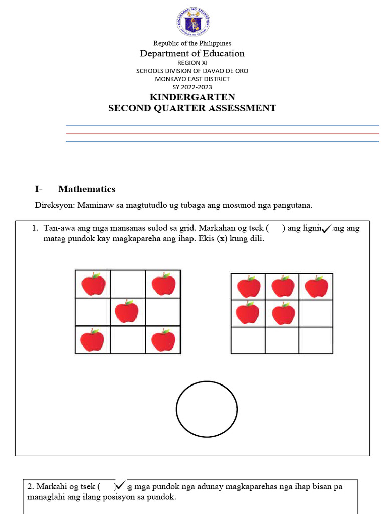 2nd Quarter Assessment | PDF