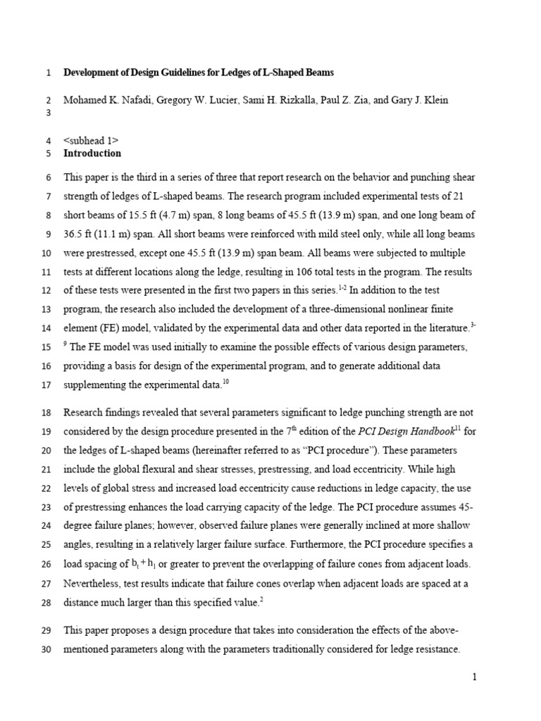 7 12 17 Development of Design Guidelines for Ledges of L Shaped Beams ...