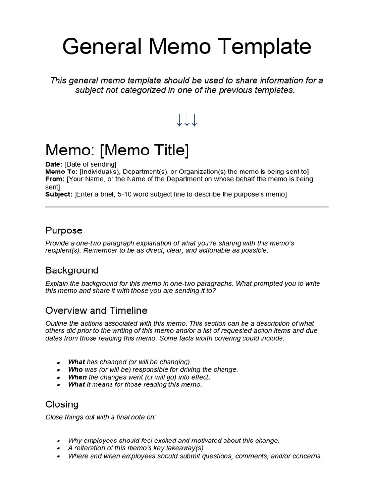 Memo Template 3 | PDF