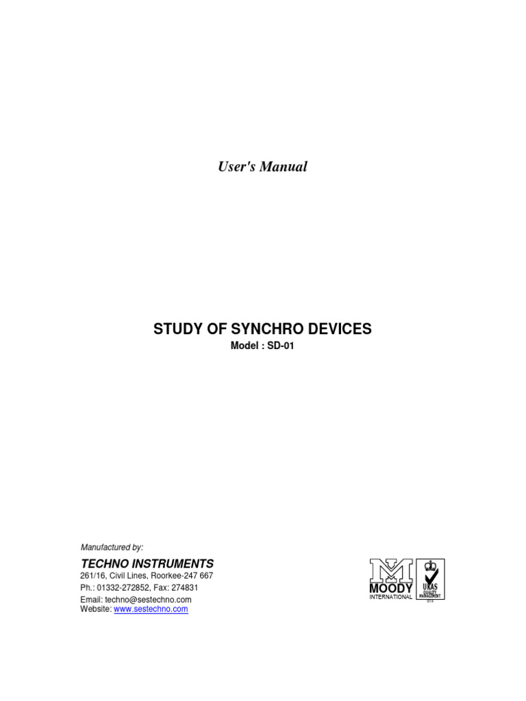 Synchro | PDF | Electrical Components | Electromagnetism