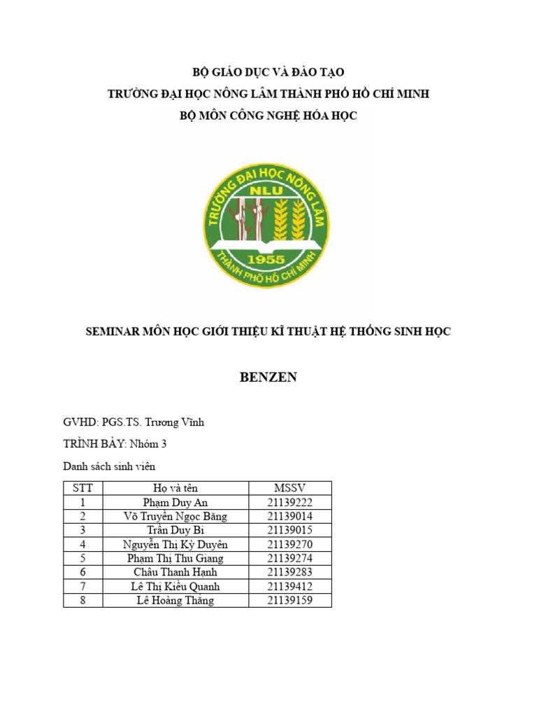 Nhóm 3-Benzen | PDF