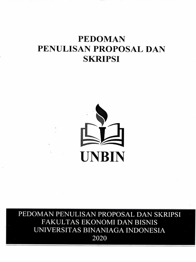 Pedoman Penulisan Skripsi | PDF