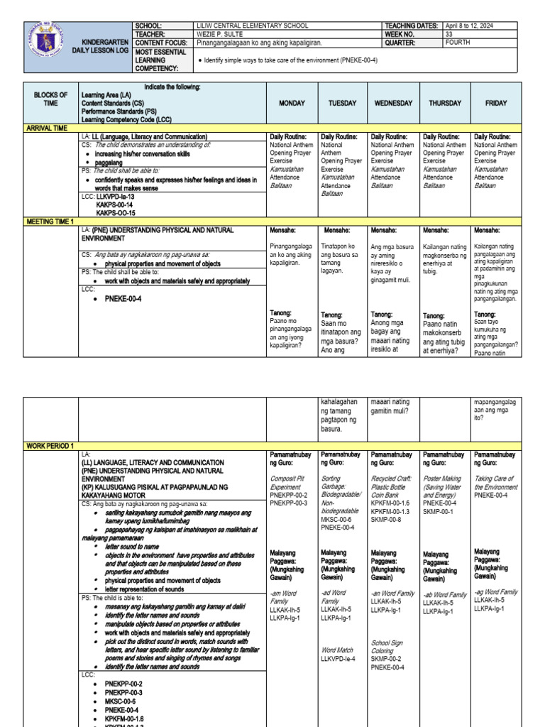 DLL Q4 Week33-1 | PDF | Human Communication