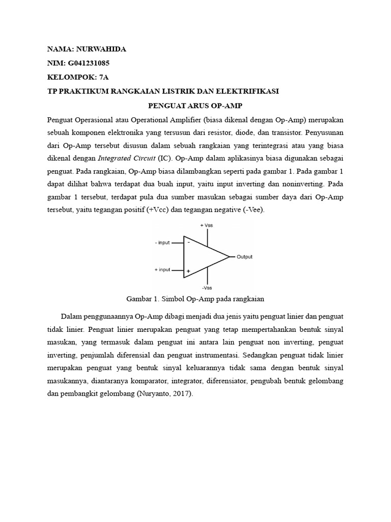 Penguat Arus Op-Amp: Fungsi dan Jenis | PDF | Sains & Matematika | Komputer