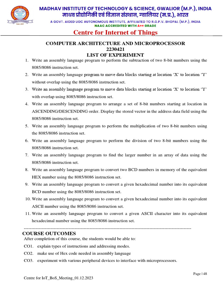 IoT & Microprocessor Projects | PDF | Internet Of Things | Unified ...