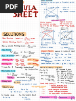 Formula Sheet Class 12 | PDF