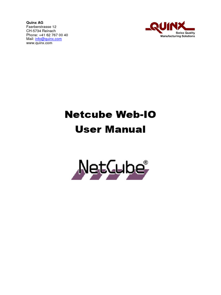 Manual NetCube Industrial | PDF | Port (Computer Networking) | Computer ...