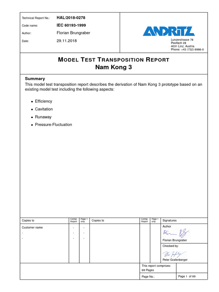 Power Hill Chart NamKong3 Rev 01 Fina | PDF | Turbine | Hydropower