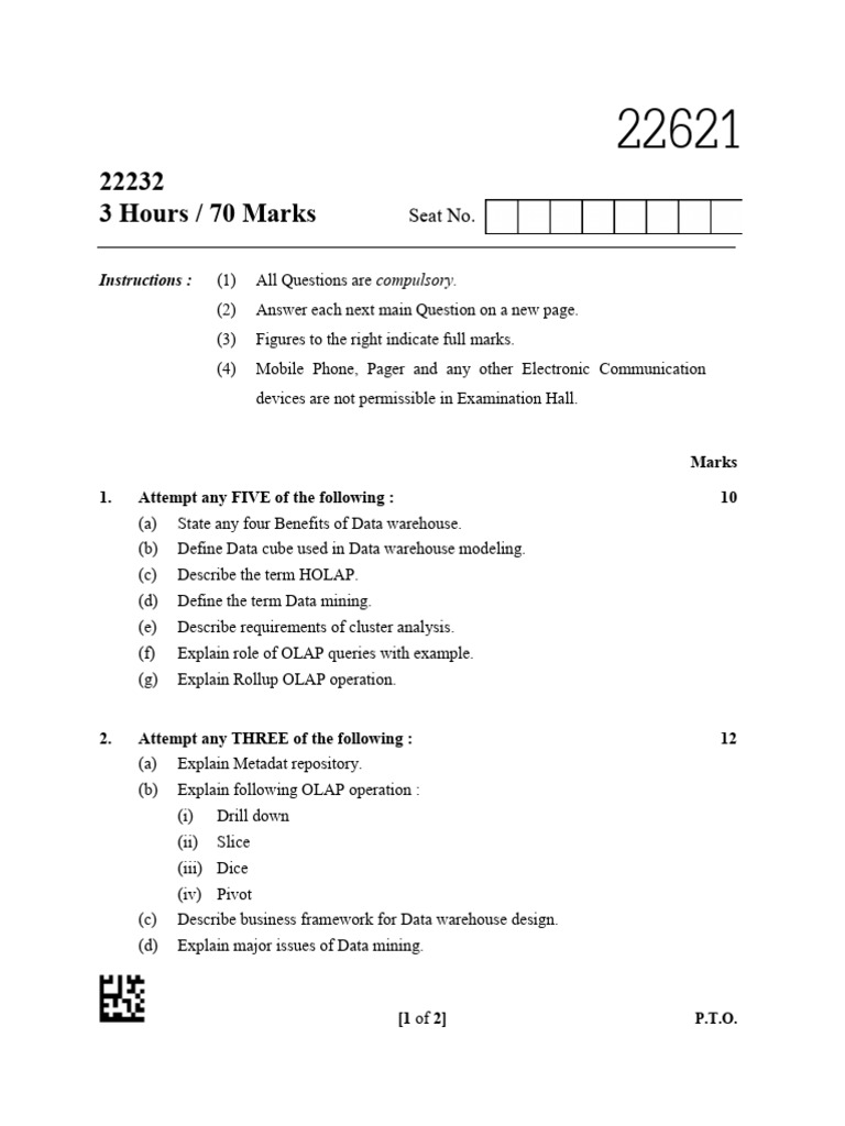 22621-2023-Summer-question-paper[Msbte study resources] | PDF | Data ...