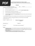 Affidavit For Same Person With Different Names | PDF | Affidavit | Evidence