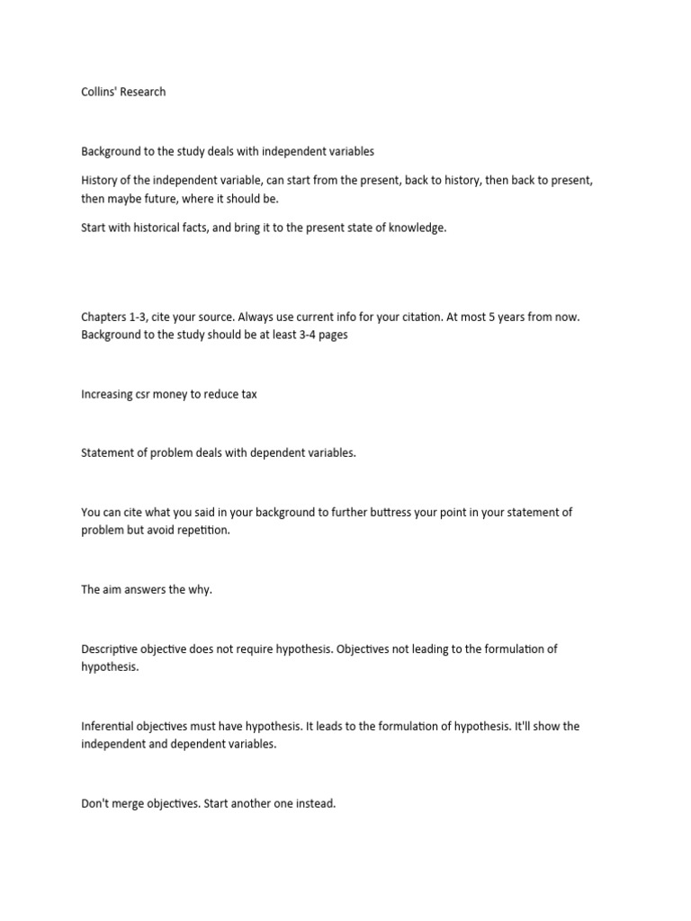 Collins' Research | PDF | Theory | Scientific Method