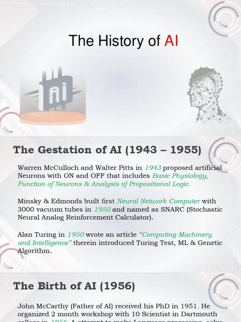 History of AI | PDF