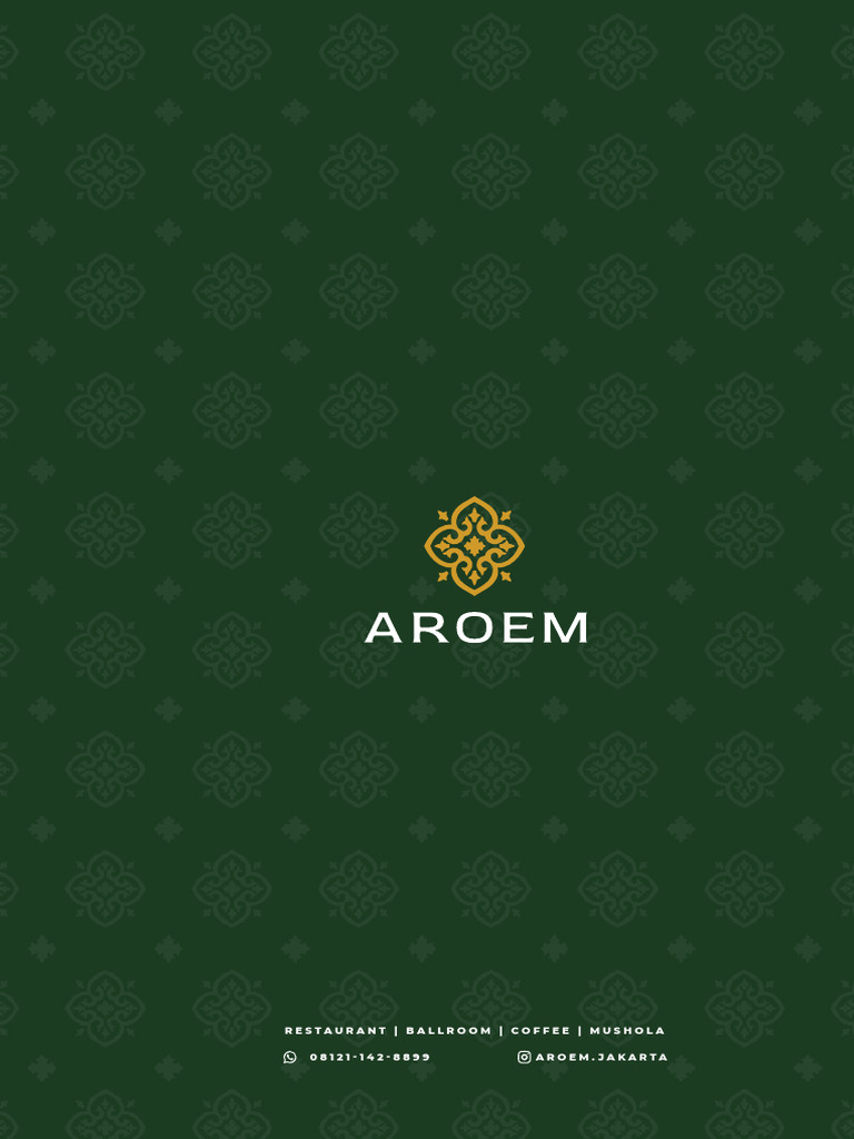 Menu Aroem JKT | PDF