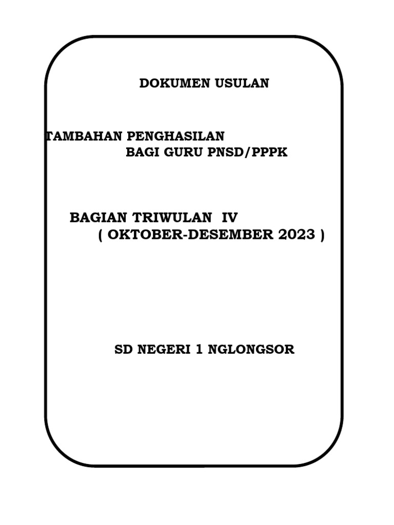 Form Usulan Tamsil Guru TW 1 | PDF