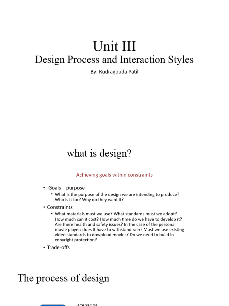 Design Process and Interaction Styles | PDF | Usability | Ethnography