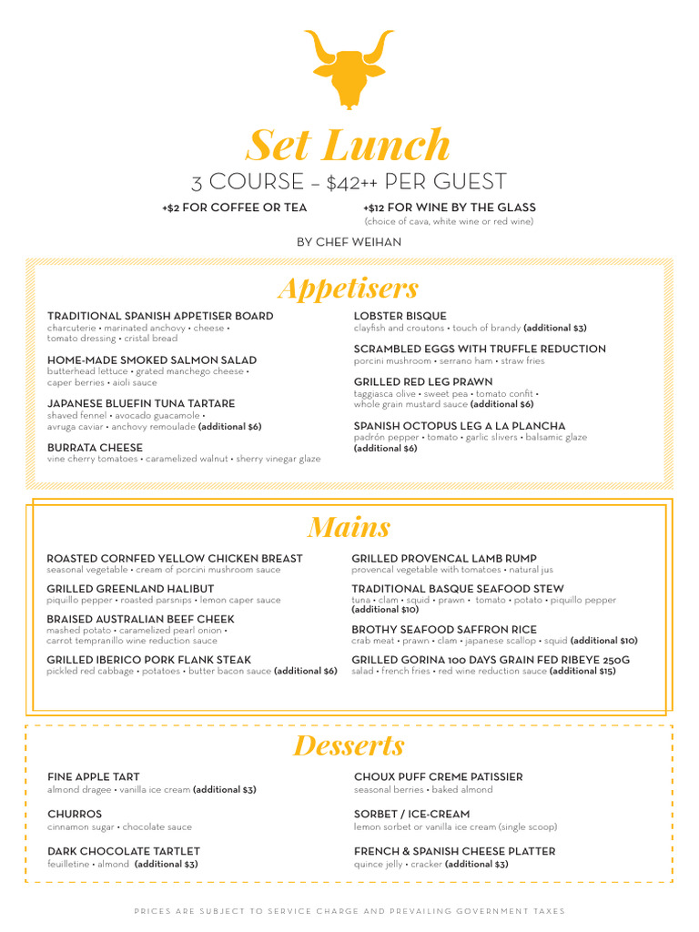 Set-Lunch | PDF | Sauce | Cooking