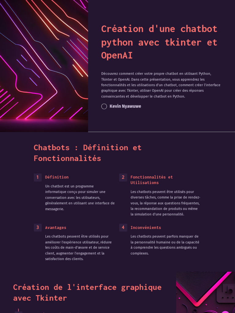 Creation Dune Chatbot Python Avec Tkinter Et OpenAI | PDF | Python (Langage de programmation ...
