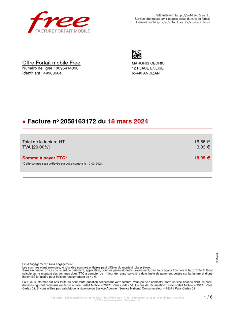 Free Mobile Invoice Summary | PDF | Value Added Tax | Invoice