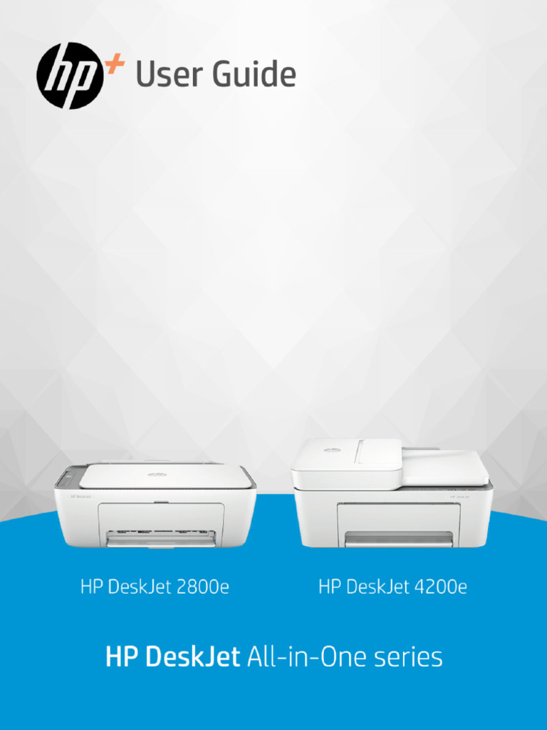 HP DeskJet 2820e All-in-One Wireless Inkjet Printer Manual EN | PDF | Printer (Computing ...