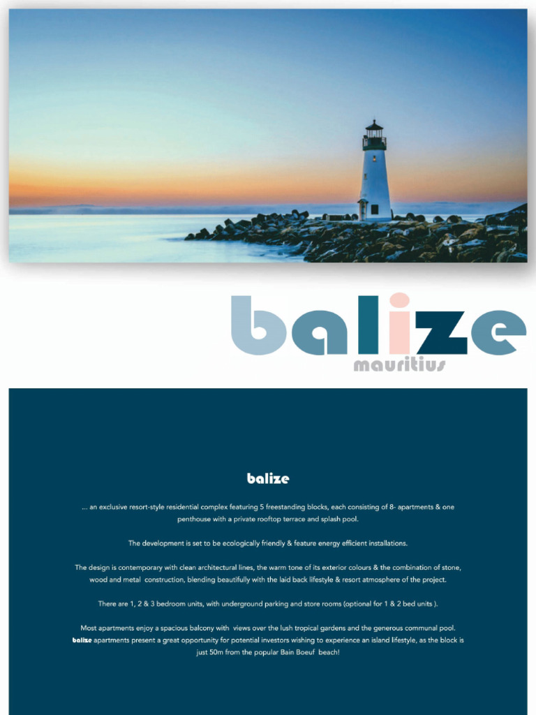 Balize Brochure | PDF