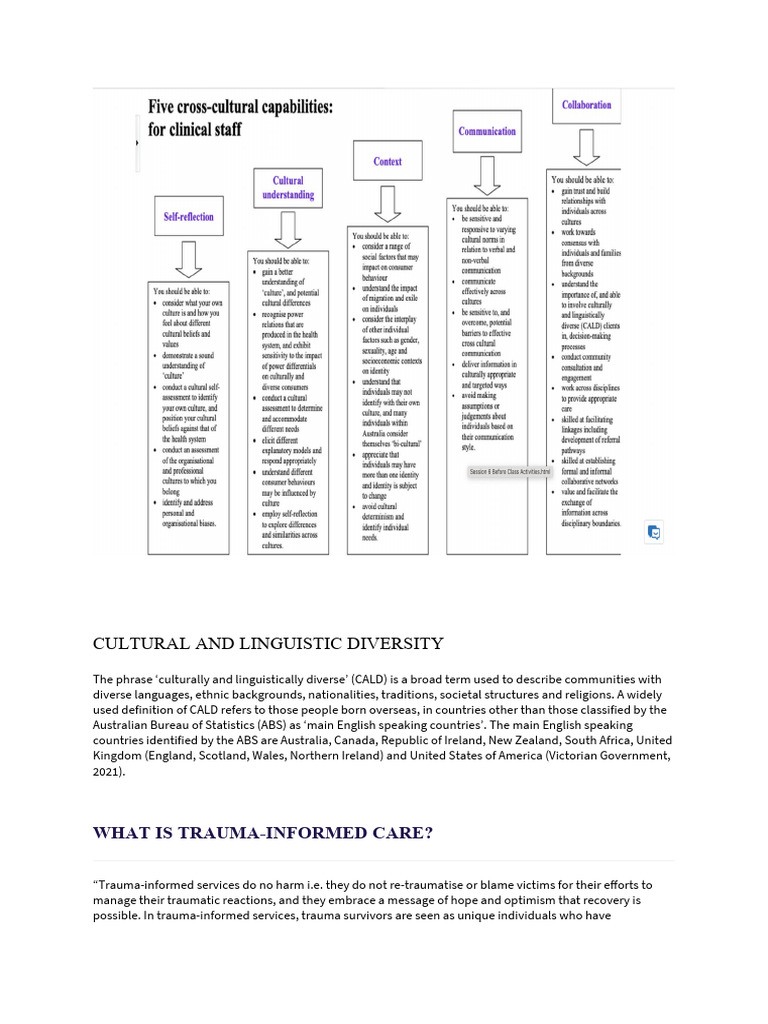 Cultural and Linguistic Diversity | PDF | Psychological Trauma | Autism ...