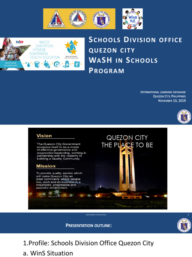 Schools Division of Quezon City WINS ILE 2019 | PDF | Wash | Capacity ...