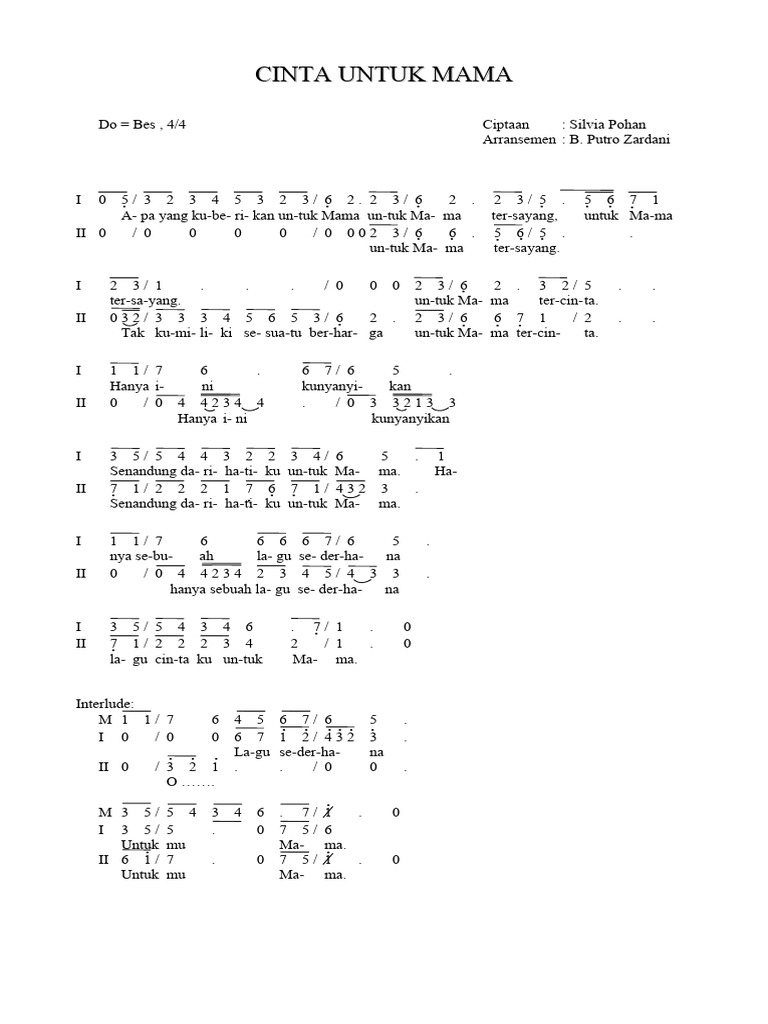 Cinta Untuk Mama | PDF