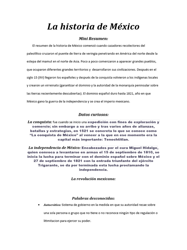 49 de la historia de Mexico | PDF