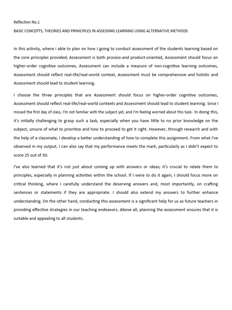 Reflection Profed10 | PDF | Affect (Psychology) | Learning