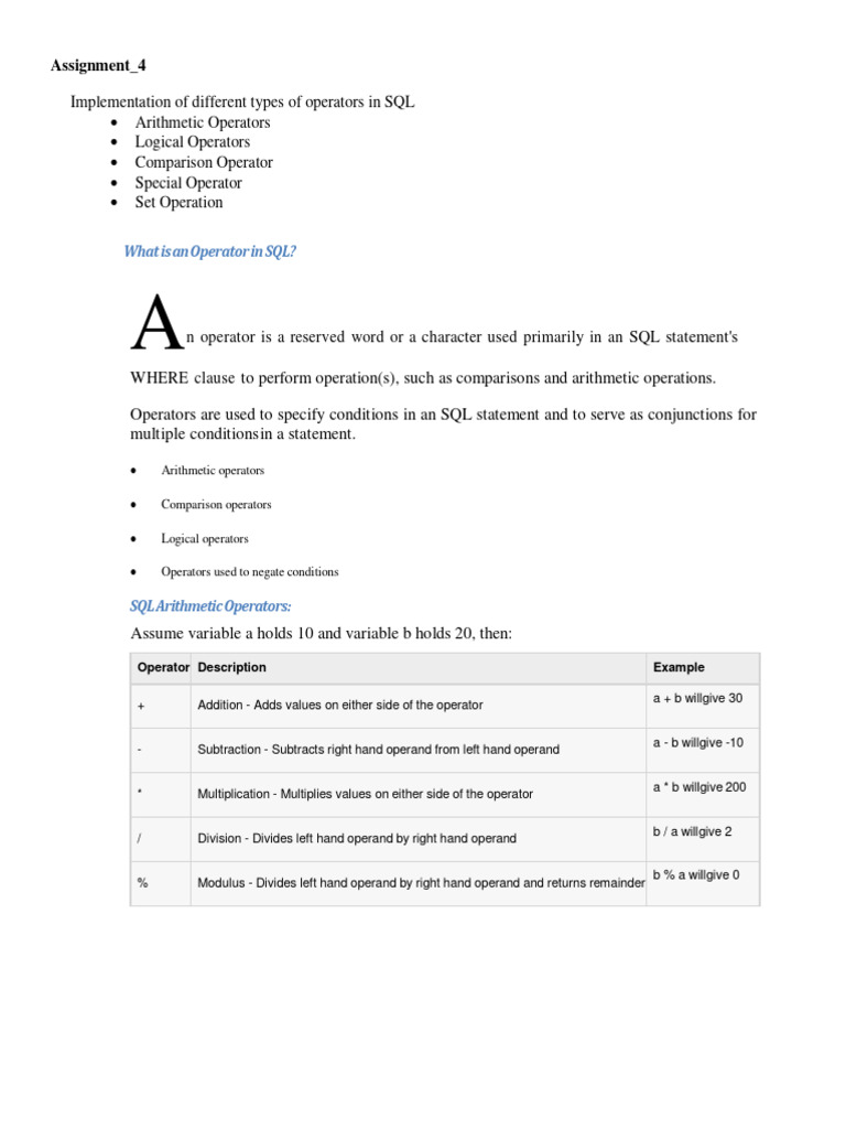 Dbms Lab 4 Pdf Arithmetic Sql 0829