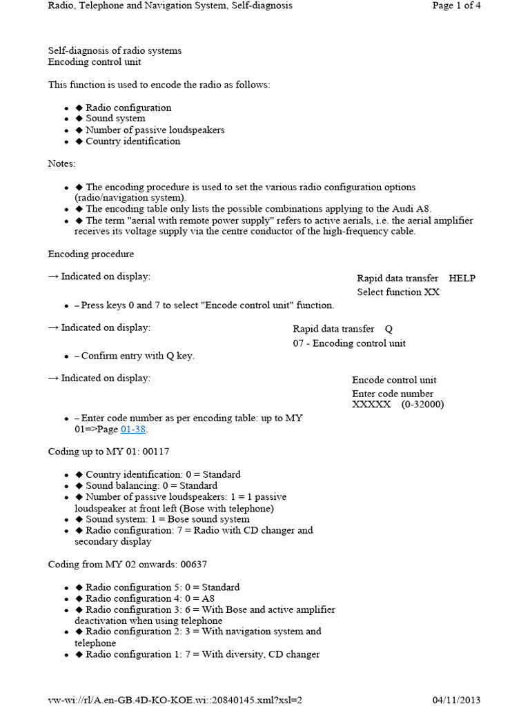 d2 Radio Coding | PDF | Radio | Electricity